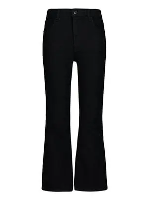 FRAME Reboot Crop Bootcut Jeans - Black