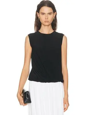 Norma Kamali Sleeveless Twist Top - Black