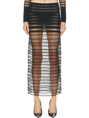 HAELO Veiled Maxi Skirt