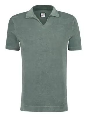 Fedeli Military Peter Terry Light Dusty Short Sleeve Polo Green