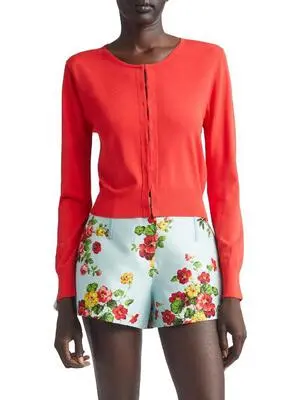 Brandon Maxwell The Ellery Shrunken Cardigan - Red