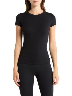 MPG Ribbed Baby T-Shirt Black