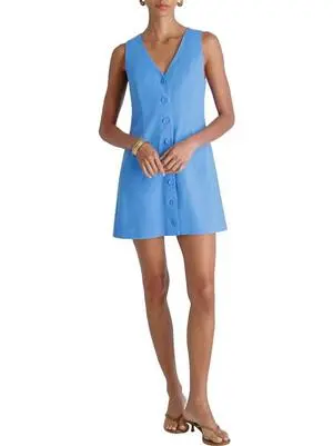 French Connection Sleeveless A-line Mini Dress - Poolside Blue