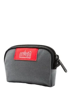 MANHATTAN PORTAGE Compact Coin Purse With Divider - Grey