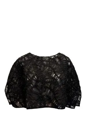 CONTESSA MILLS Sheer Abstract Lace Shawl