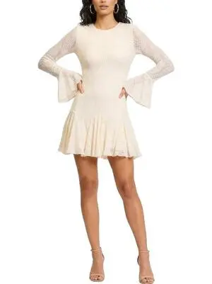 Rachel Rachel Roy Alanna Long Sleeve Mini Dress - Ivory
