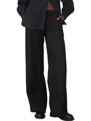 LOLA DENIM LOLA DENIM Remy Mid Rise Wide Leg Trouser Black