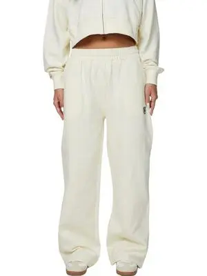 GOOD FOR NOTHING Straight Leg Halftone Joggers Ivory