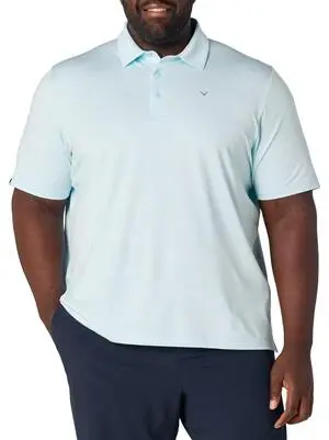 CALLAWAY Big & Tall Heathered Jacquard Polo Shirt Atomizer Heather