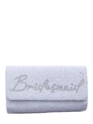 ISLAND TO EAST SIDE Bridesmaid Structured Bag Silver/white