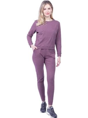 LEZAT Lezat Tegan Organic Cotton Long Sleeve Pullover Cocoa