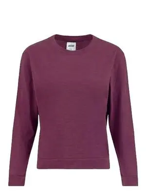 LEZAT Organic Cotton Long Sleeve Pullover Grape