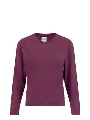 LEZAT Tegan Organic Cotton Long Sleeve Pullover - Grape