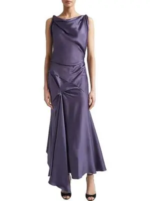 Victoria Beckham Posy Midi Dress - Eclipse