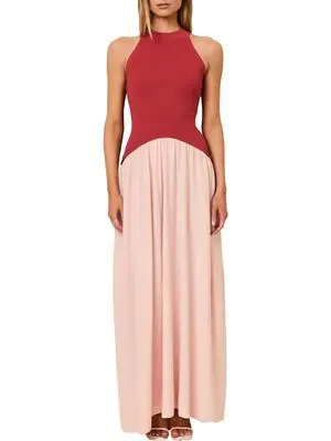 Solid & Striped The Isola Sleeveless Maxi Dress Rooftop Red