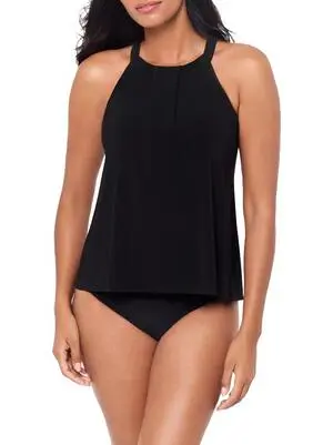 Magicsuit Esme Pleated Tankini Top - Black