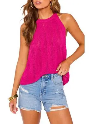 VICI Sleeveless Sweater - Dark Fuchsia
