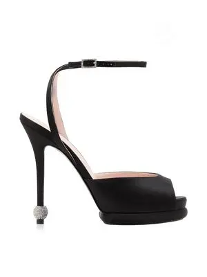 ROGER VIVIER Marlene Jewel-heel Platform Sandals - Black