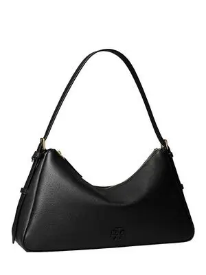 Tory Burch Leather Shoulder Bag - Black