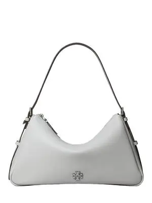 Tory Burch Thea Zip Top Shoulder Bag Misty Cloud