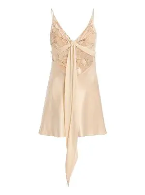 WIEDERHOEFT Blumen Floral Mini Dress - Silver