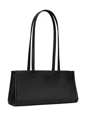 Tory Burch Leather East West Satchel - Black