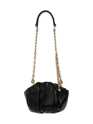 Chloé Plissé Shoulder Bag Black