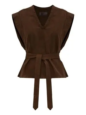 LEMAIRE Denim Top - Brown