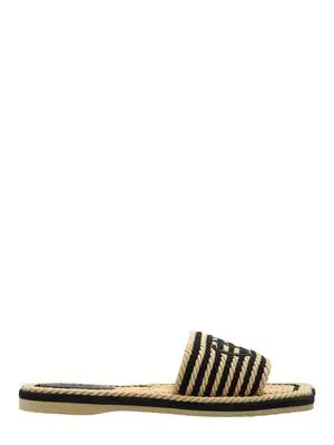 Chloé Sand Slides Beige