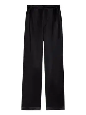 DELOS Gilbert Silk Trousers - Black