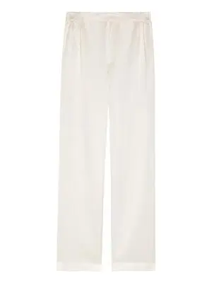 DELOS Gilbert Silk Trousers - Ivory