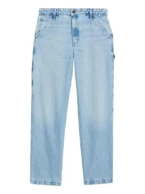 Rag & Bone Sid Faded Mid-rise Straight Leg Jeans - Light Denim