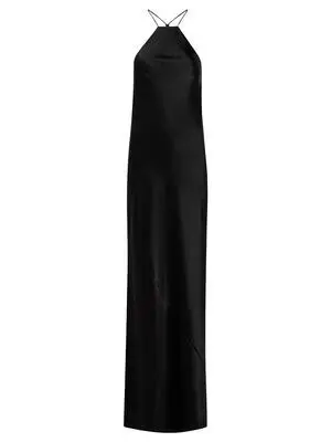 DELOS Anais Satin Maxi Dress - Black