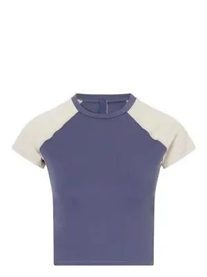 SKIMS Cropped Baby Tee - Blue