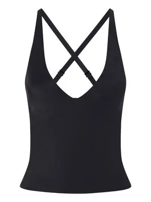 SKIMS Shine Tank - Black