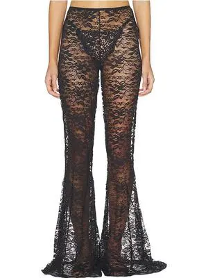 KAT THE LABEL Stevie Flare Pants - Black
