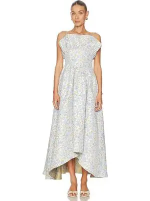 ELLIATT Floralie Strapless Gown - Blue Multi