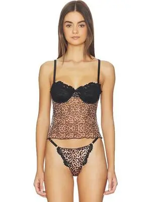 KAT THE LABEL Alix Camisole Top - Leopard