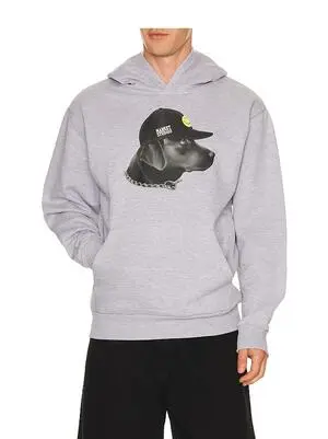 MARKET Smiley Dog Graphic Hoodie - Ash Grey