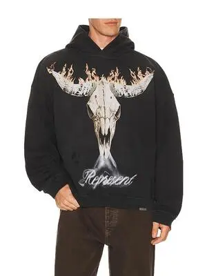 REPRESENT British Cowboys Hoodie - Stained Black
