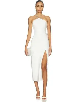 Amanda Uprichard Abby Midi Dress - Ivory
