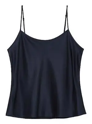 REISS Corey Silk Cami Top - Navy