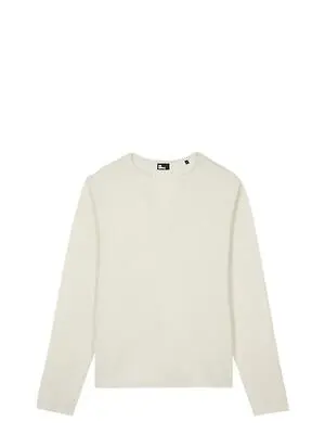 The Kooples Cotton-knit Tunisian-collar Sweatshirt - Light Beige