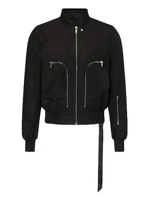 Rick Owens Bauhaus Flight Cotton Bomber Jacket - Black