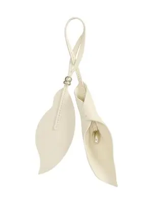 Ralph Lauren Calfskin Floral Bag Charm - Neutral