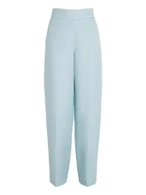JOSEPH Linen-blend Aix Trousers - Blue