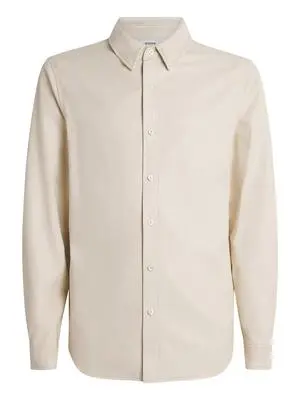 SYSTEM Faux Leather Shirt - Beige