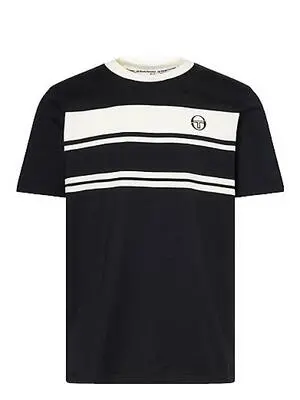 SERGIO TACCHINI Dallarindo Striped Cotton T-shirt - Black
