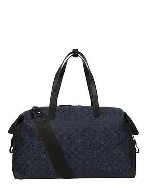 Smythson Canvas Travel Bag - Navy