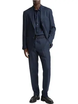 Vince Linen Relaxed Sport Coat - Black